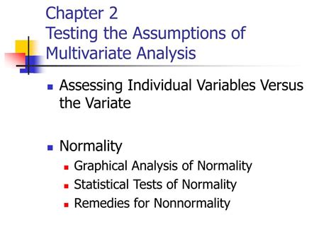 Ppt Multivariate Data Analysis Chapter Examining Your Data