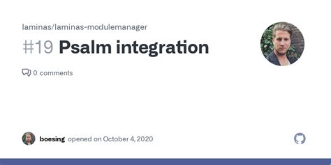 Psalm Integration · Issue 19 · Laminaslaminas Modulemanager · Github
