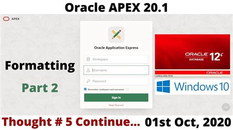 Formatting Oracle Apex 201 Part 2 8k Youtube
