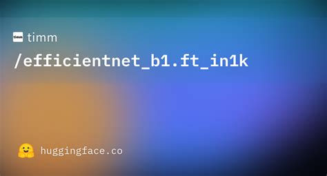 Timm Efficientnet B1 Ft In1k Hugging Face