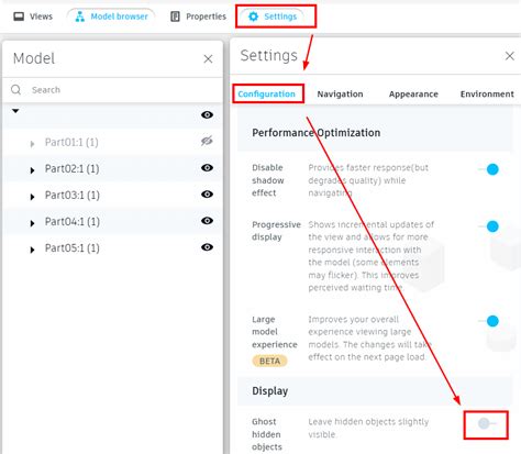 how to completely disable visibility of an inventor component instead