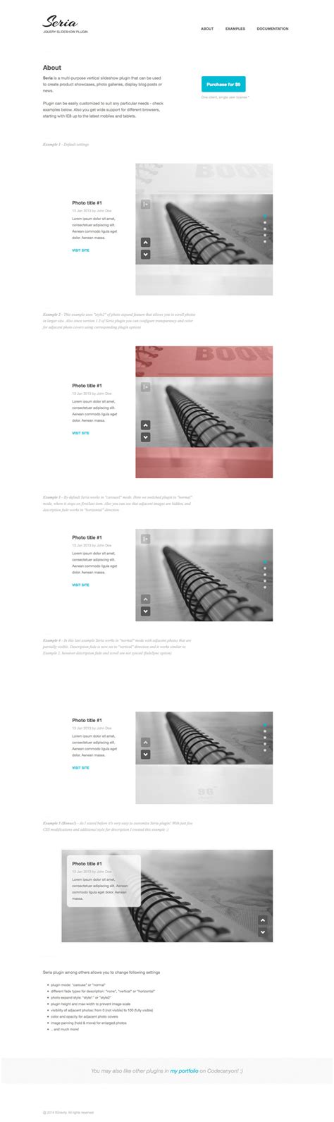 Seria Jquery Slideshow Plugin By Flgravity Codecanyon