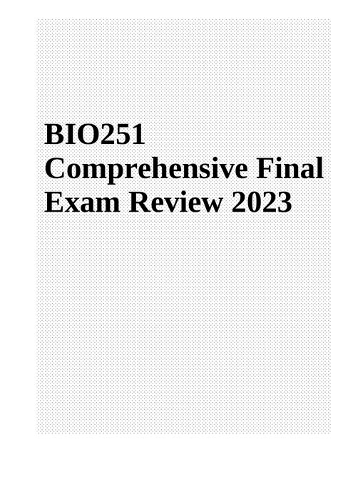 Bios 251 Exam 1 Practice Questions 2023 Bios 251 Anatomy And Physiology And Bios 251