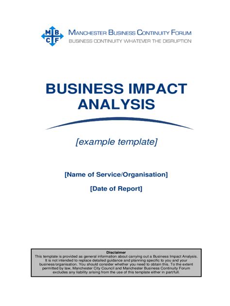 Business Impact Analysis Template 5 Free Templates In Pdf Word