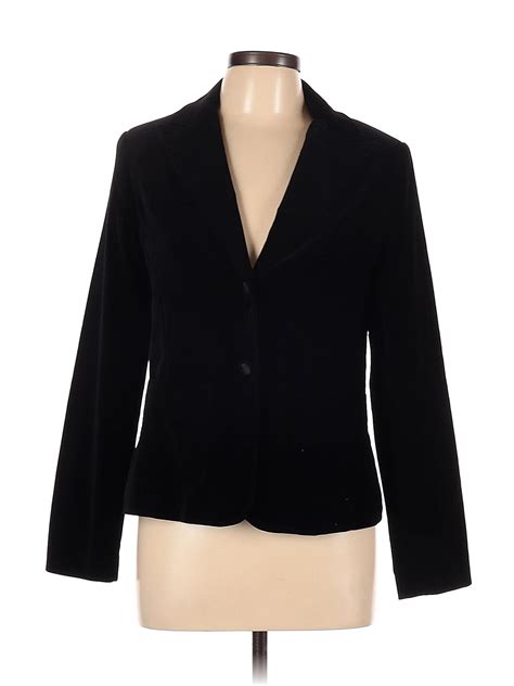 Laura Clement Collection Women Black Blazer 6 Gem