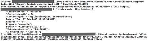 Ios Error Code With Status Code Stack Overflow