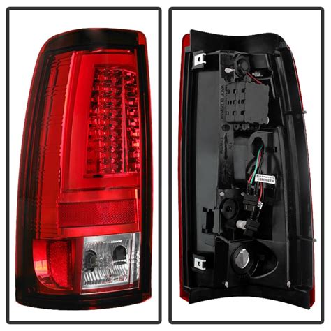 Spyder Chevy Silverado 15002500 99 02 Version 2 Led Tail Lights Red