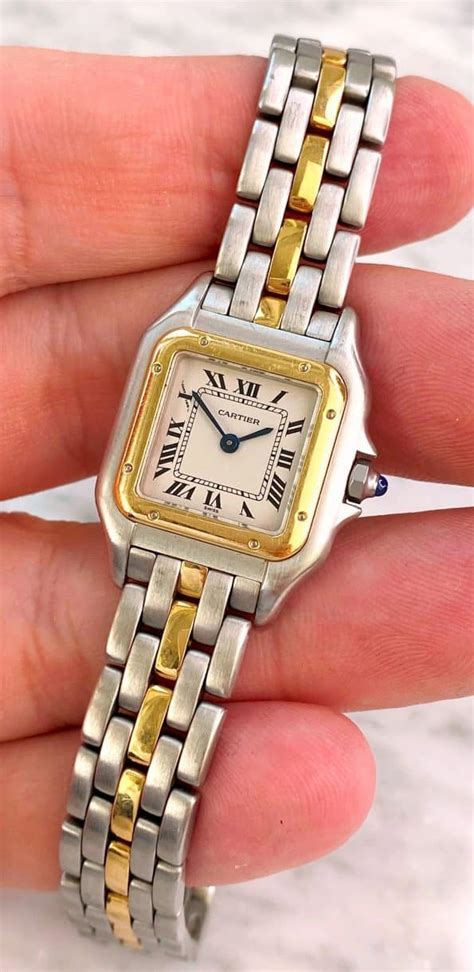 Cartier Panthere Ladys Steelgold Quarz Quartz Ref 1120 Vintage Portfolio