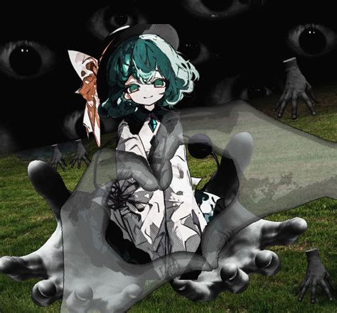 Hemophobia Komeiji Koishi Touhou 1girl Black Hat Blouse Buttons Diamond Button