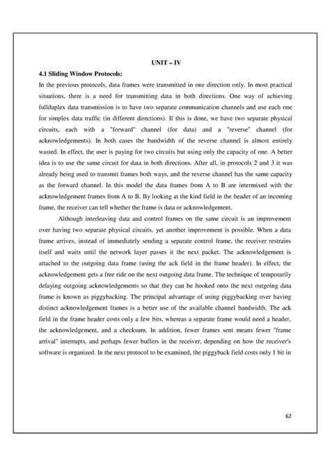 Computer Networks Sliding Window Protocols Unit Iv 4 Sli Di Ng Wi