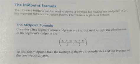 Solved What Is The Proof Of The Midpoint Formula I Know Chegg Com