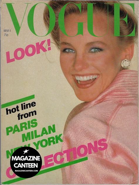 Vogue Magazine March 1979 Lisa Ryall Magazine Canteen