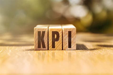 KPI Word Written In Wooden Blocks Key Performance Indicator Stock Image Image Of Concept