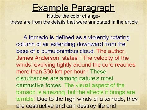 Jane Schaffer Writing Model A Jane Schaffer Paragraph