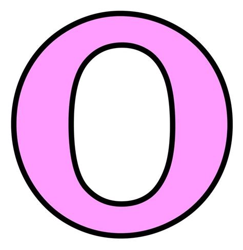 Pink And Black Letter O