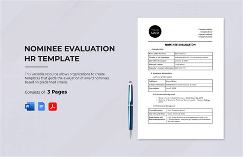 Editable Evaluation Form Templates In Word To Download