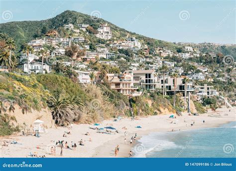 View Of The Beach And Hills At Treasure Island Park In Laguna Beach