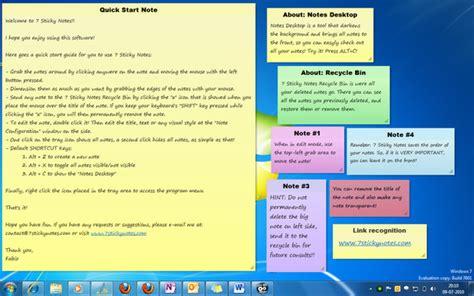 7 Sticky Notes Notes Application For Windows 7