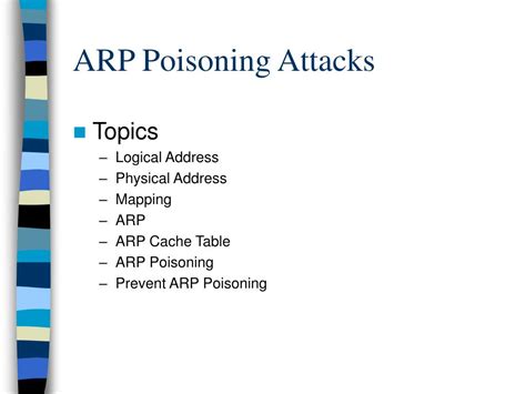 Ppt Arp Poisoning Powerpoint Presentation Free Download Id 6679839