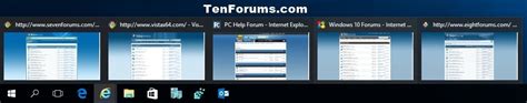 Change Taskbar Thumbnail Threshold To Show List In Windows Tutorials