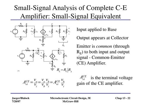 Ppt Chapter 13 Small Signal Modeling And Linear Amplification