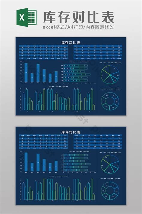 Inventory Comparison Table Technology Visualization Excel Template Excel Xls Template Free