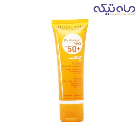 ضد آفتاب بیودرما مدل فتودرم مکس بدون رنگ حجم 40 میلی لیتر ماه تیکه