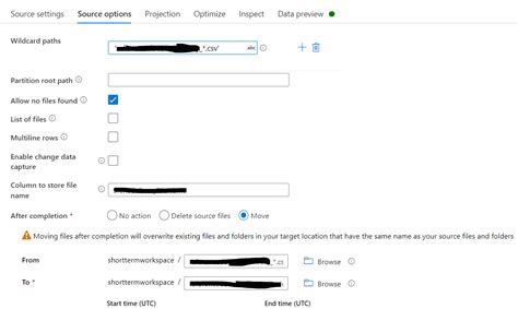 After Completion Move Option Does Not Work Microsoft Qanda