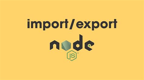 Import E Export No Node Com Sucrase Youtube