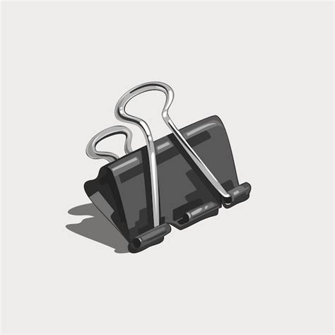 Premium Vector Abstract Flat Binder Clip Illustration