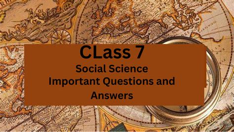 Class Social Science Important Questions And Answers