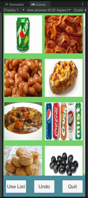Scroll View Buttons Resizing Runity2d
