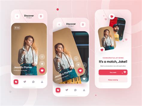 Dating App Ui Design Swipe View Concept By Mithun 🔥 On Dribbble