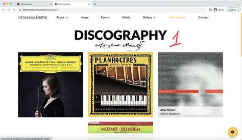 Musician Website Tutorial Manage Your Discography Page