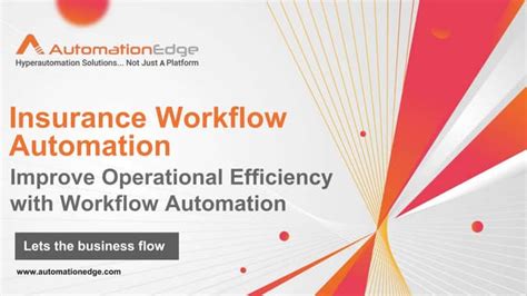 Insurance Workflow Automation Improve Operational Efficiency With