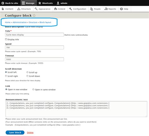 Drupal Module Cycle News Display Gopiplus Joomla And Drupal Modules