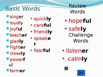 Spelling Suffixes Ful Ly And Er By Me The Helping Teacher