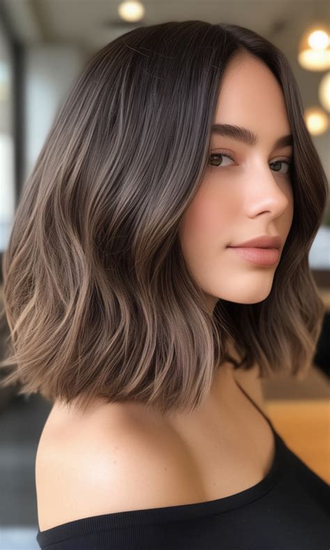 30 Cute Medium Length Hairstyles The Modern Brunette Waves