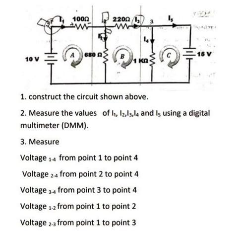 Solved 1 Construct The Circuit Shown Above 2