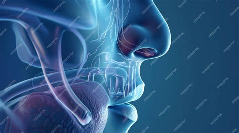 Premium Photo Modern Image Of A Human Nose Diagram Anatomy Of The Nose