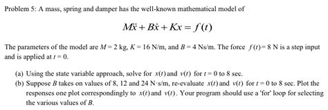 Solved This Is A Matlab Problem Needs For Loop Code