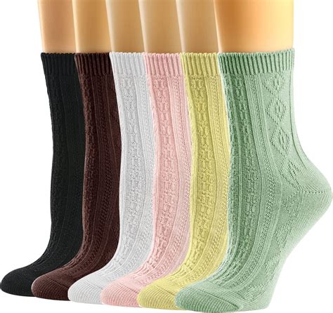 Mcool Mary Womens Socks Womens Crew Socks Casual Warm Knit