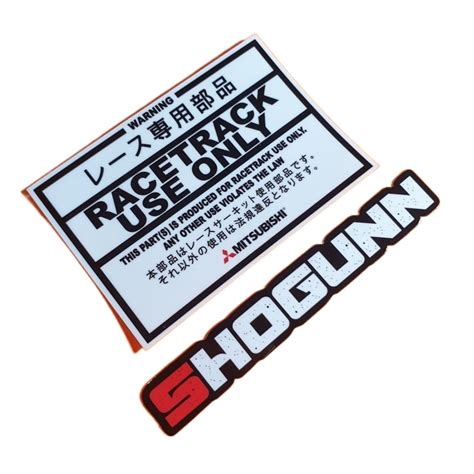 Custom Jdm Race Track Use Only Laminated Vinyl Sticker Trd Spoon