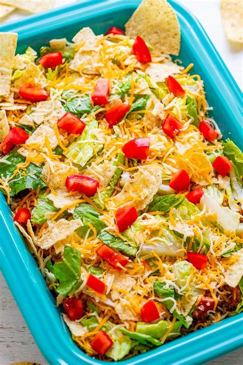 Layered Beef Taco Salad Recipe