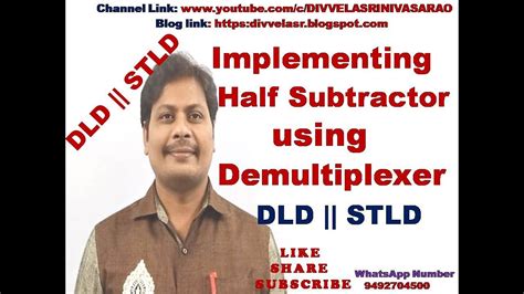 Implement Half Subtractor Using 14 Demux Half Subtractor Using 1x4