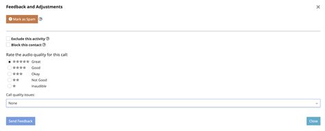 Call Log Flag Exclude Activities Block Contacts