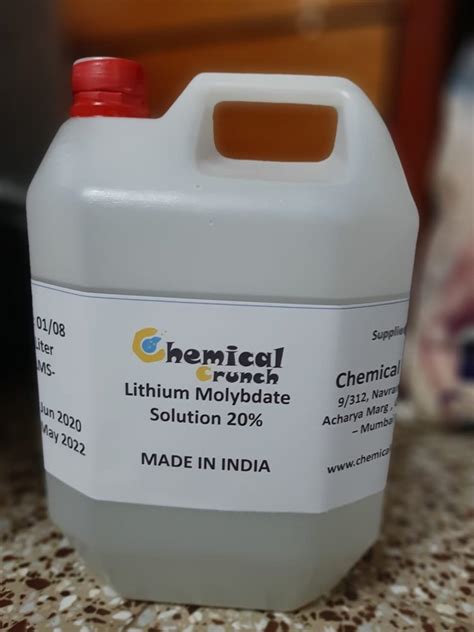 Lithium Molybdate Solution Li2moo4 Latest Price Manufacturers