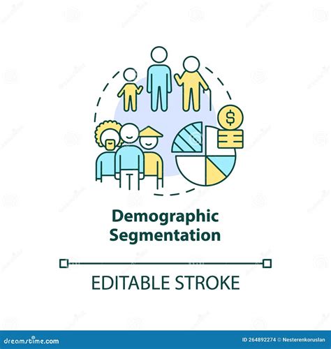 Demographic Segmentation Concept Icon Stock Illustration Illustration