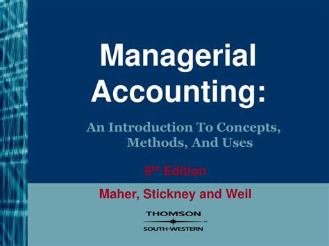 Ppt Managerial Accounting Powerpoint Presentation Free Download Id 439862