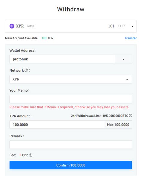 How To Transfer Proton XPR To And From KuCoin